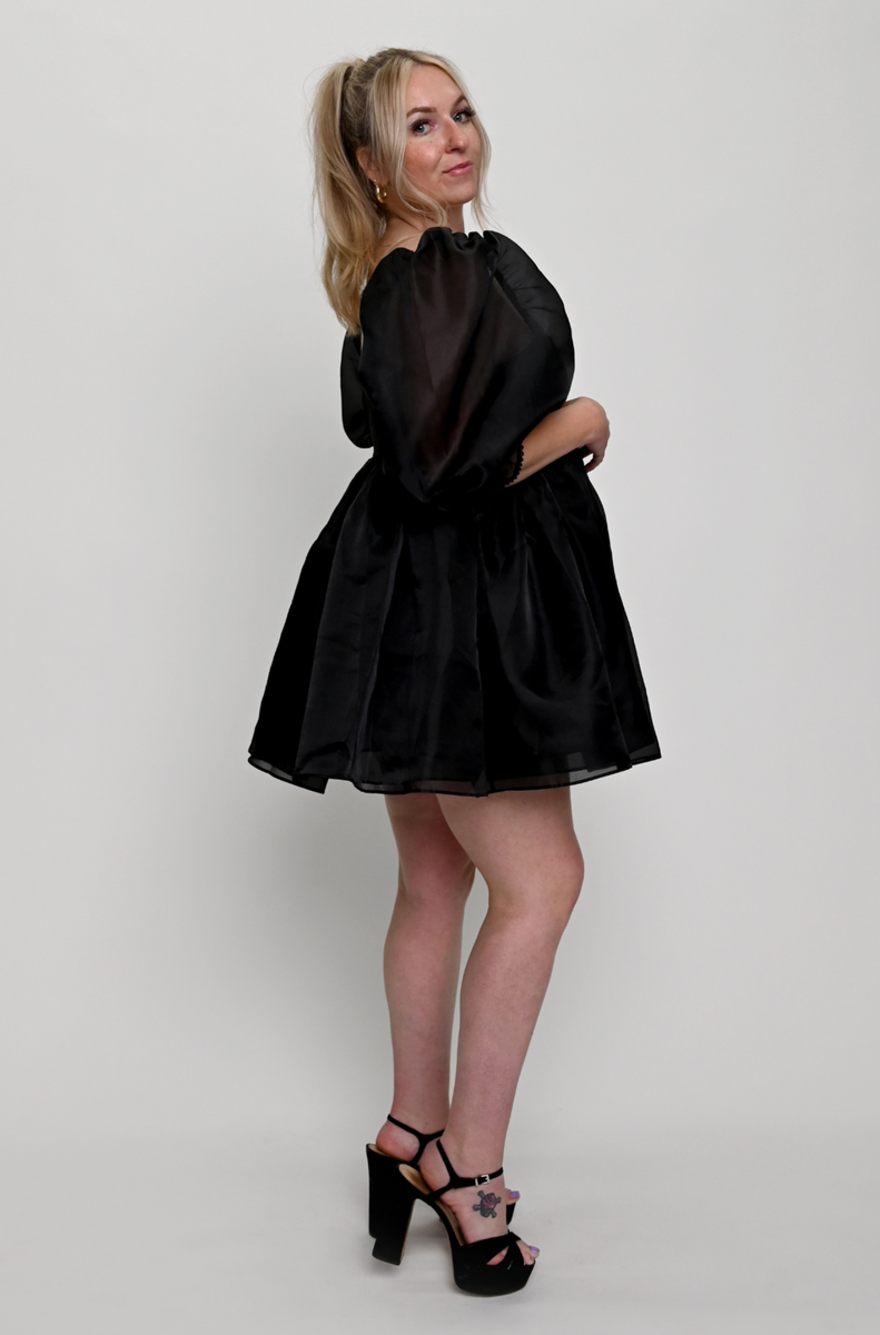 Women's Puff Dress | Black Puff Dress | THE STRAND SD